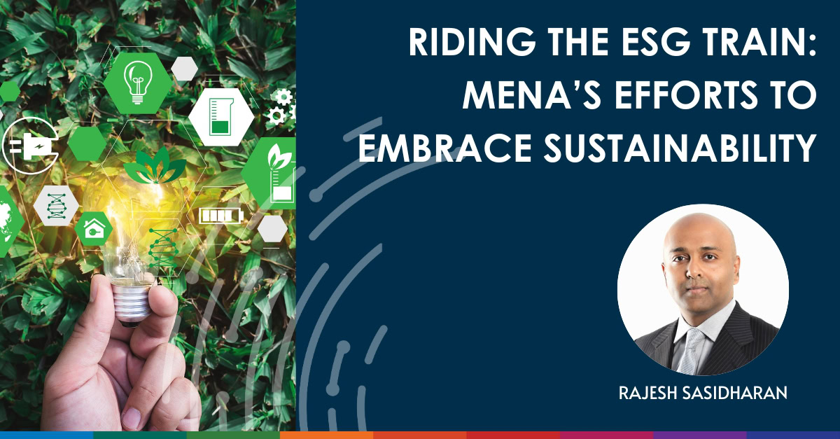 Riding the ESG train: MENA’s efforts to embrace sustainability — Trade ...